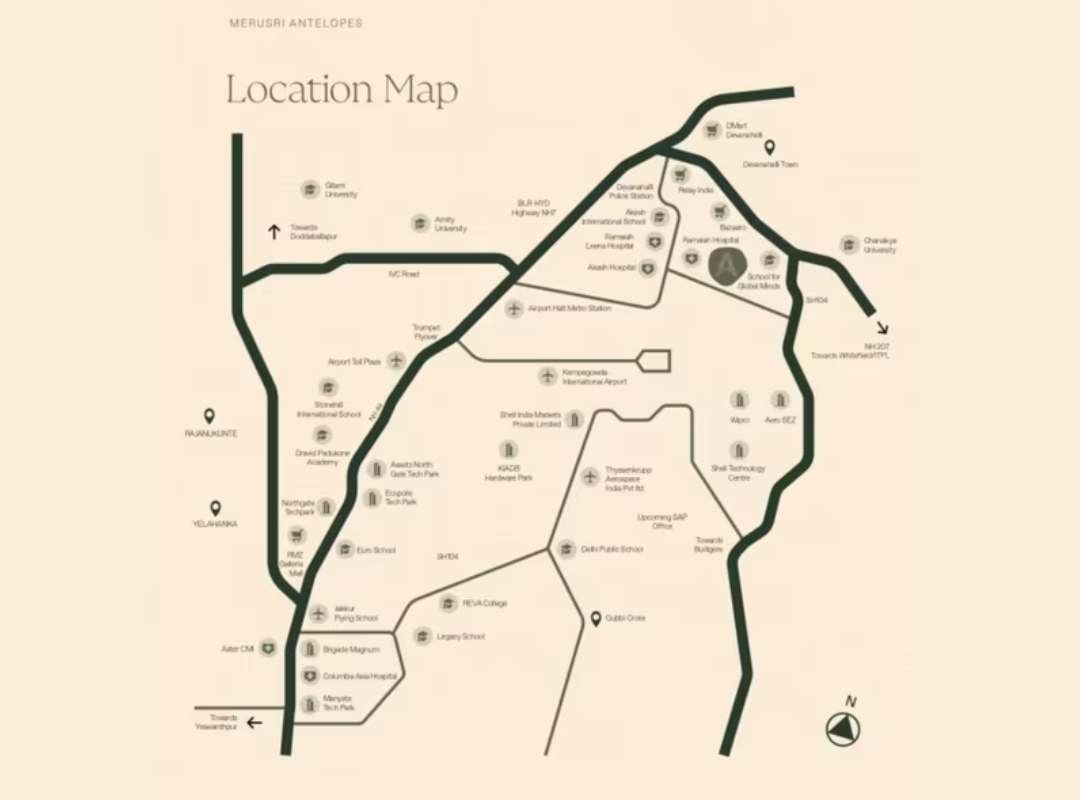 Merusri Antelopes | Boodihal, Devanahalli | Brochure | Master Plan | Price